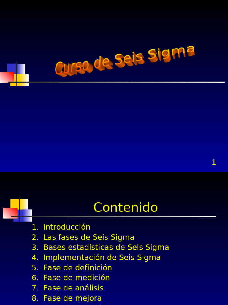 CLASE 2.1. Seis Sigma | PDF | Six Sigma