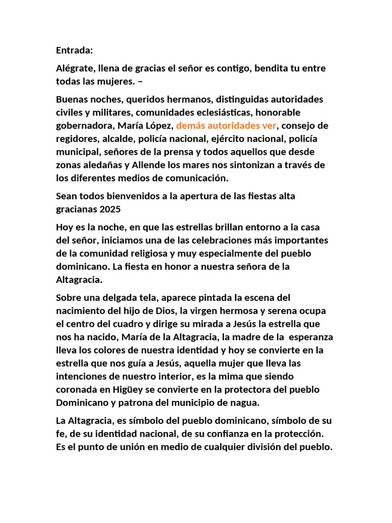 Moniciones Fiestas Patronales 2025 | PDF | Cristo (título) | Jesús