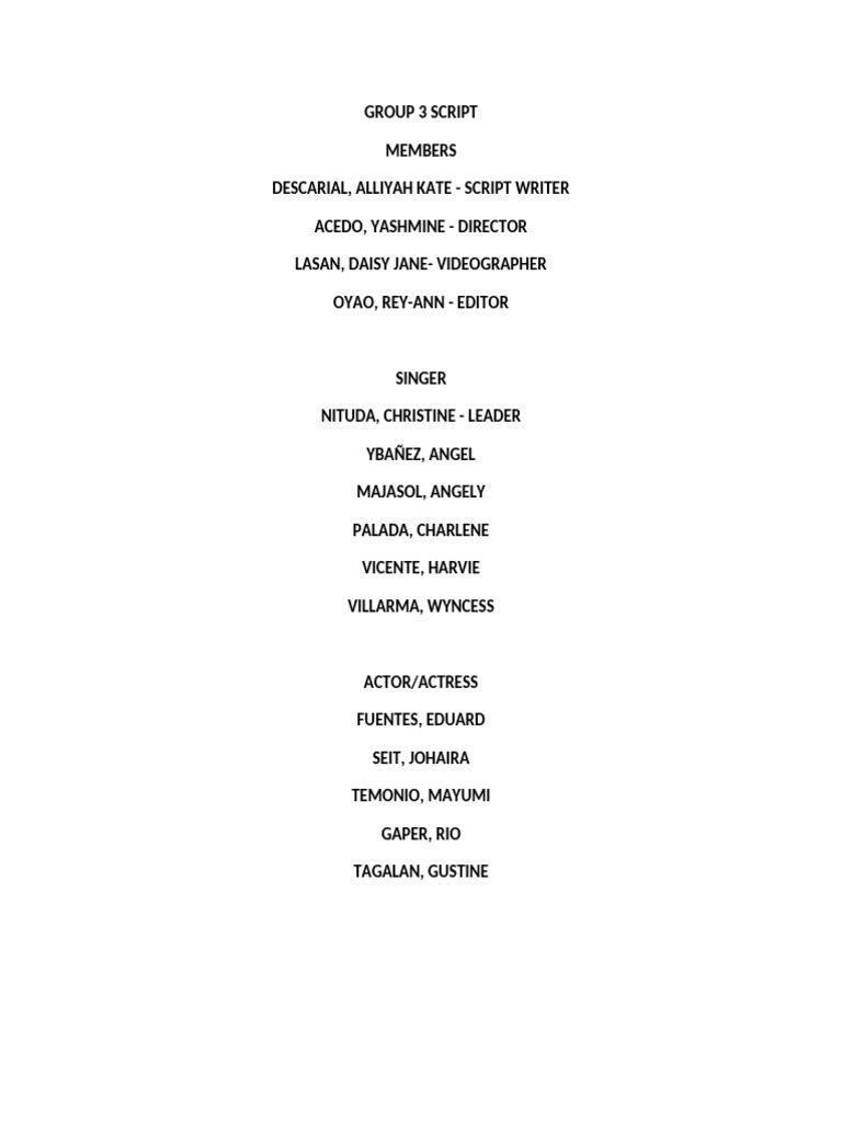 Group 3 Script Wps Office | PDF