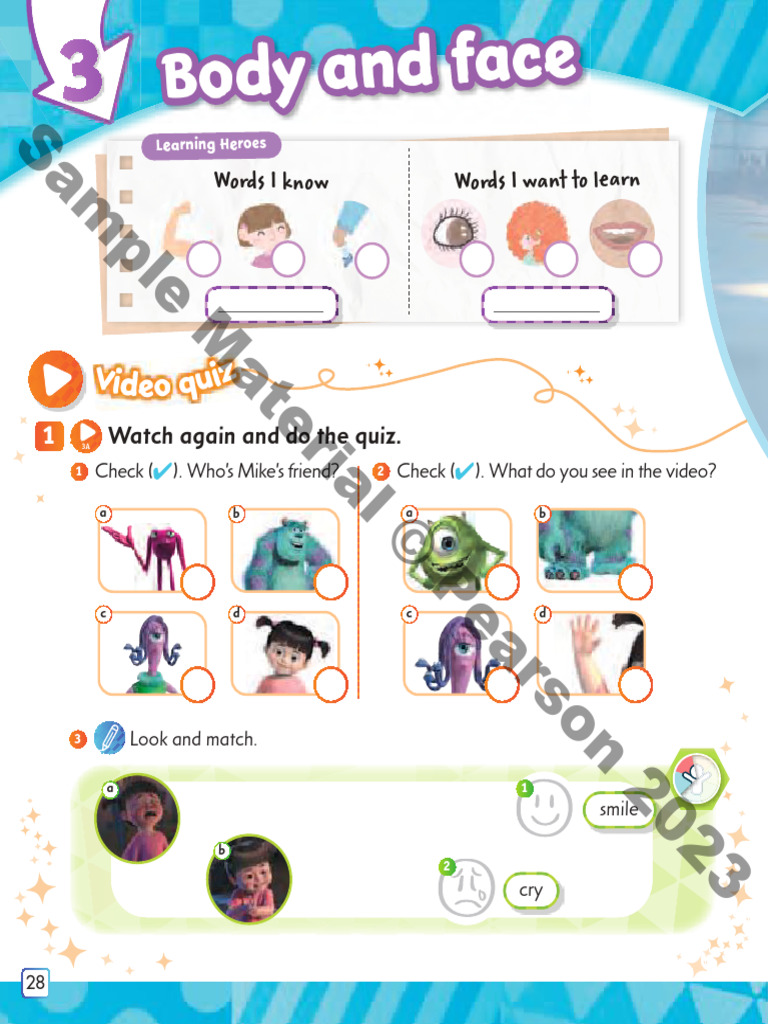 My Disney Stars and Heroes L1 U3 - Workbook | PDF