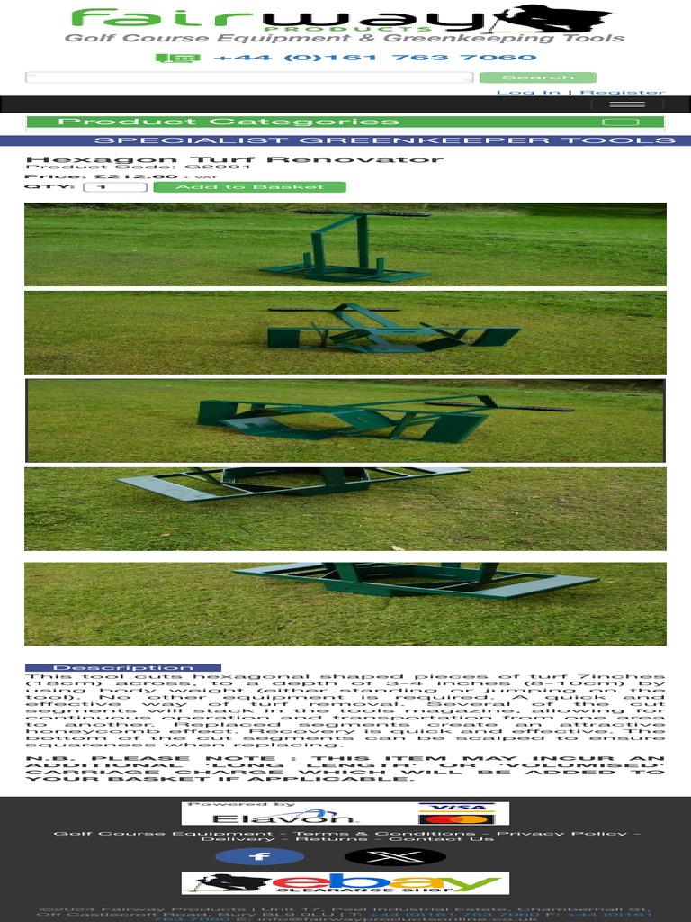 Hexagon Turf Renovator Specialist Greenkeeper Tools | PDF