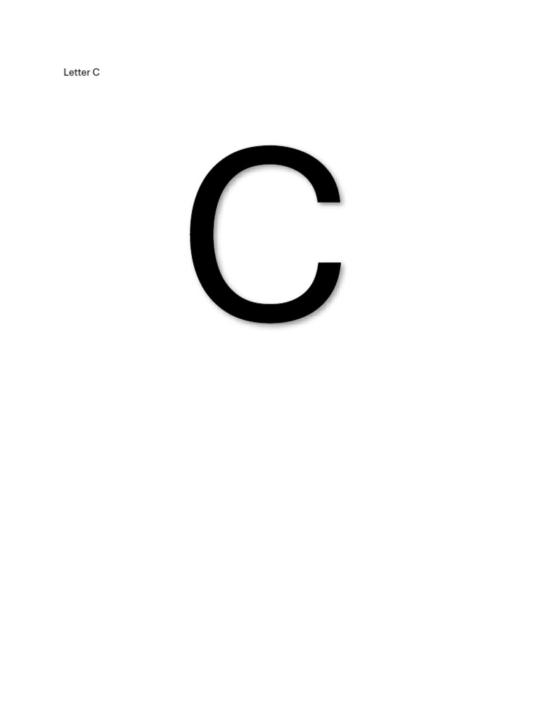 Letter C | PDF