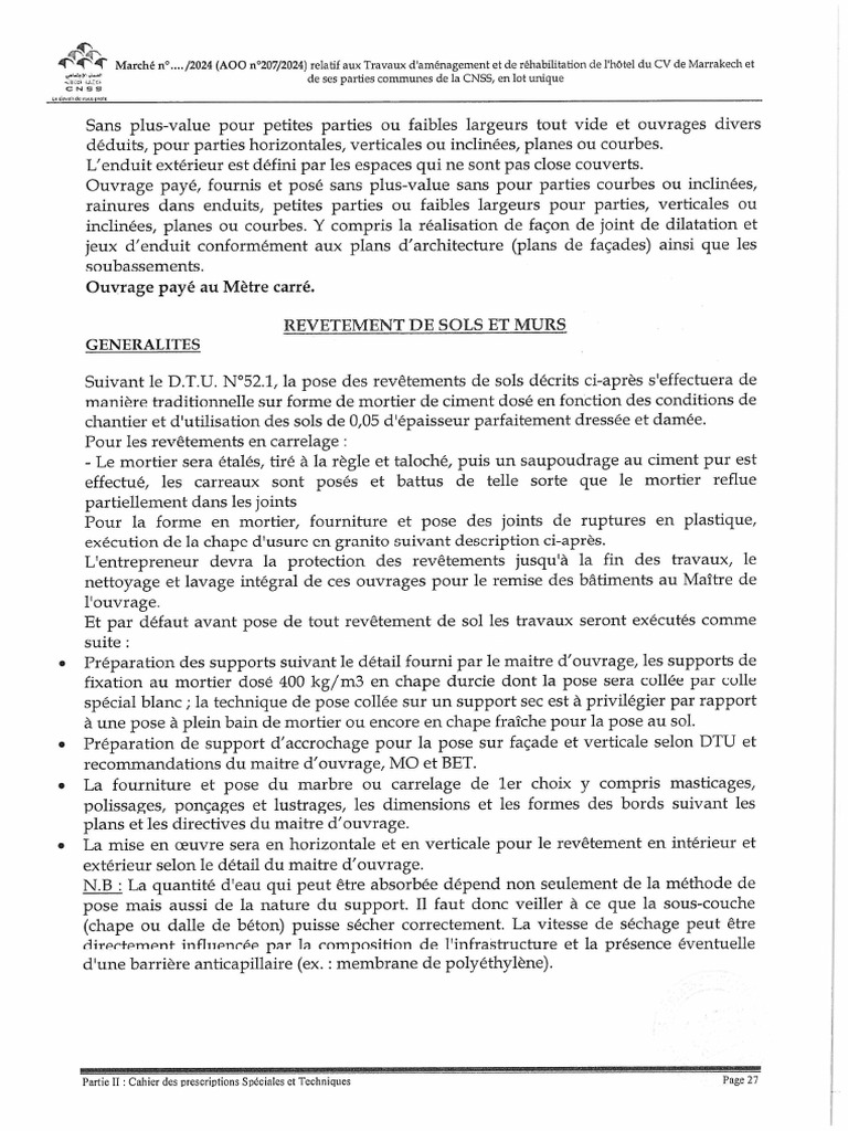 CPS CNSS Revetement | PDF