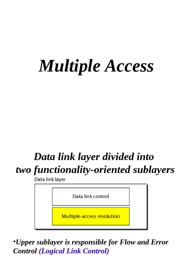 Understanding Multiple Access Protocols | PDF | Telecommunications | Network Protocols