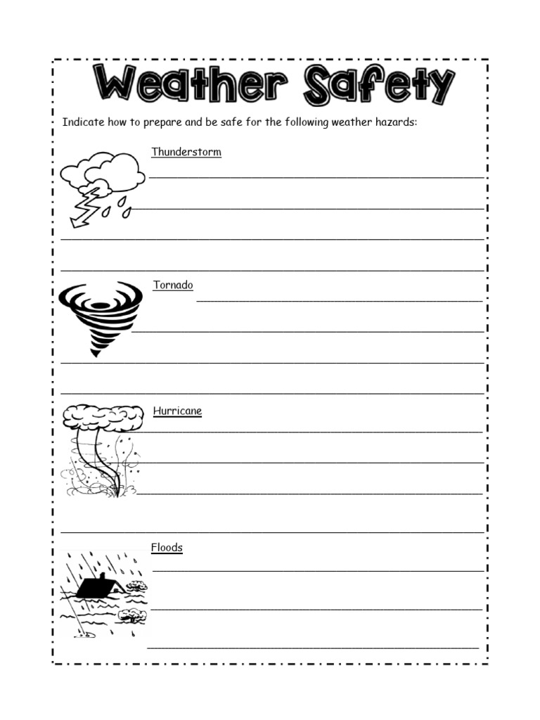 Weather Hazard Safety Preparation | PDF