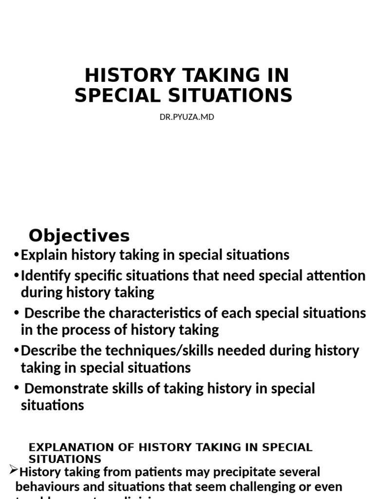 History Taking in Challenging Situations | PDF | Psychological Concepts ...