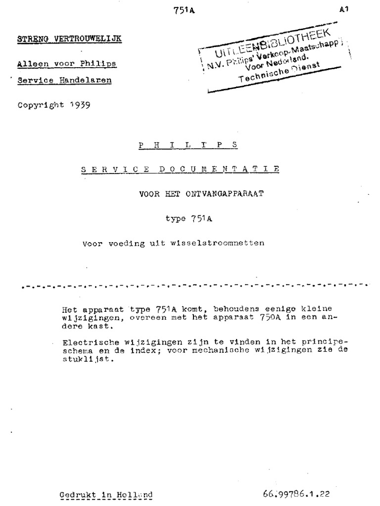 Philips 751a | PDF