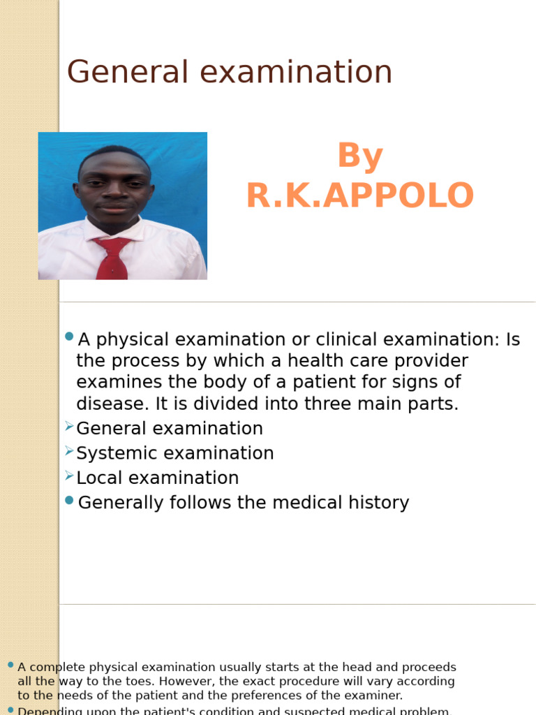 2. general examination | PDF | Physical Examination | Edema