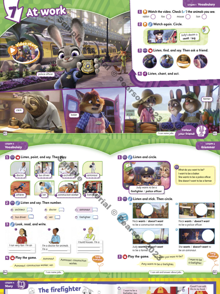 My Disney Stars and Heroes L2 U7 Zootopia - Student's Book | PDF