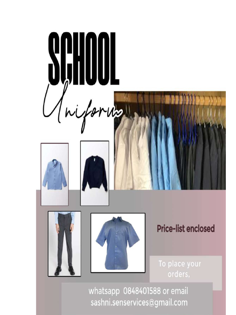 Uniform - Price List | PDF