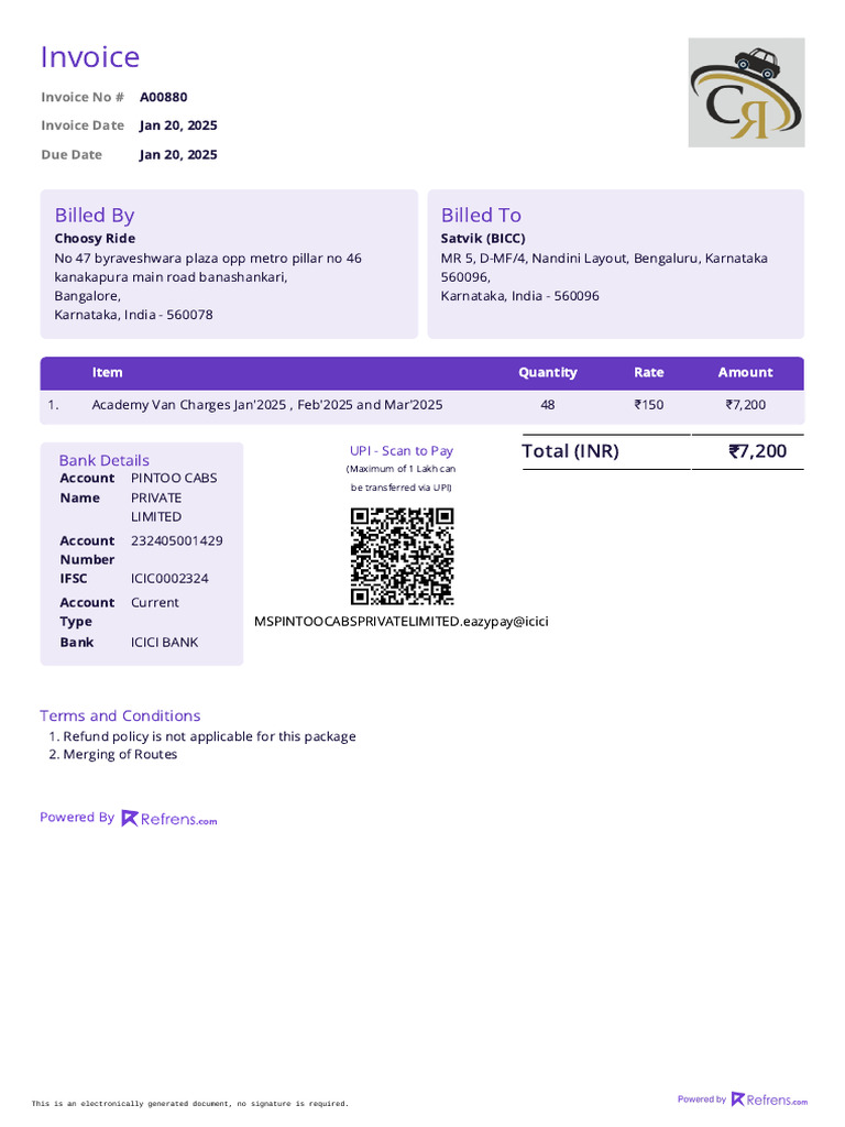 invoice-a00880-choosy-ride-satvik-bicc | PDF