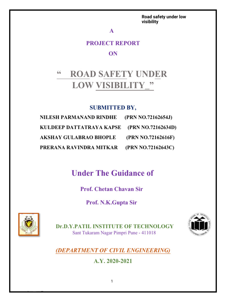AKshay PBL PROJECT | PDF | Traffic Collision | Road