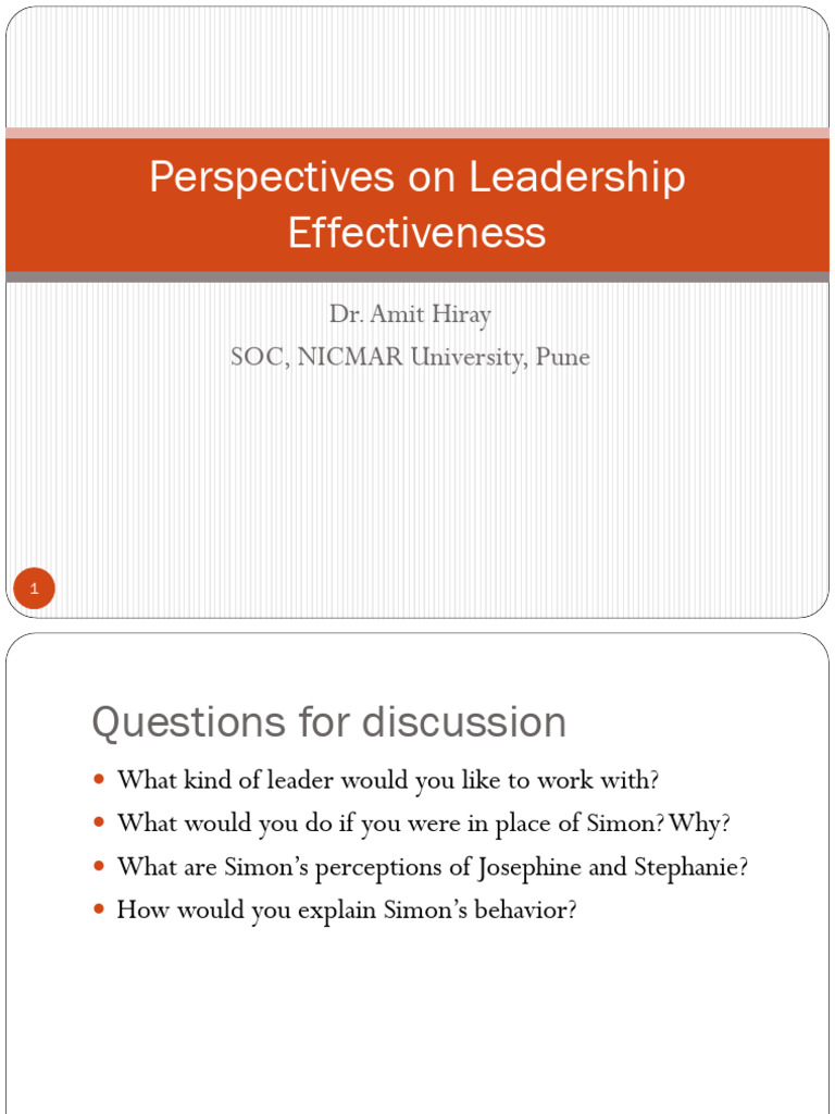 4 Employees' Perspective | PDF | Leadership | Cognition