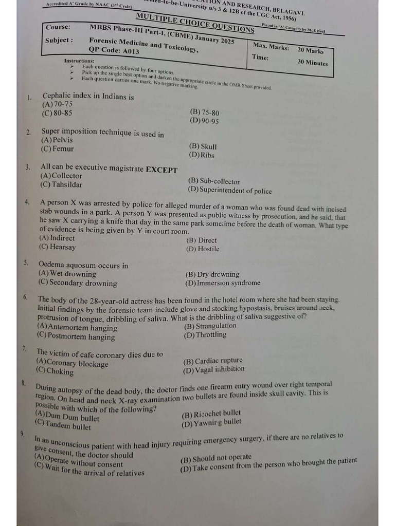 KLE Question Paper | PDF