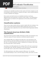 FAB Classification AML | PDF | Leukemia | Cell Biology