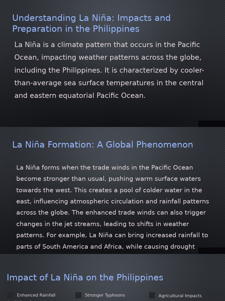 Understanding La Nina Impacts and Preparation in The Philippines | PDF ...