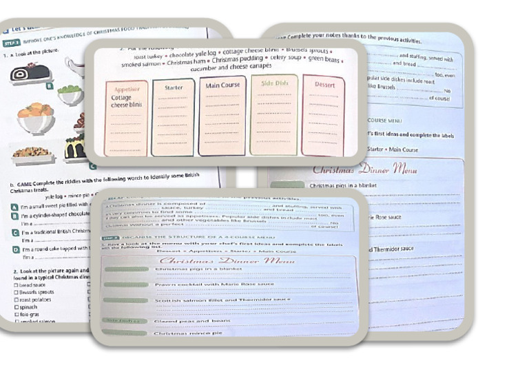 Christmas Food Vocabulary | PDF
