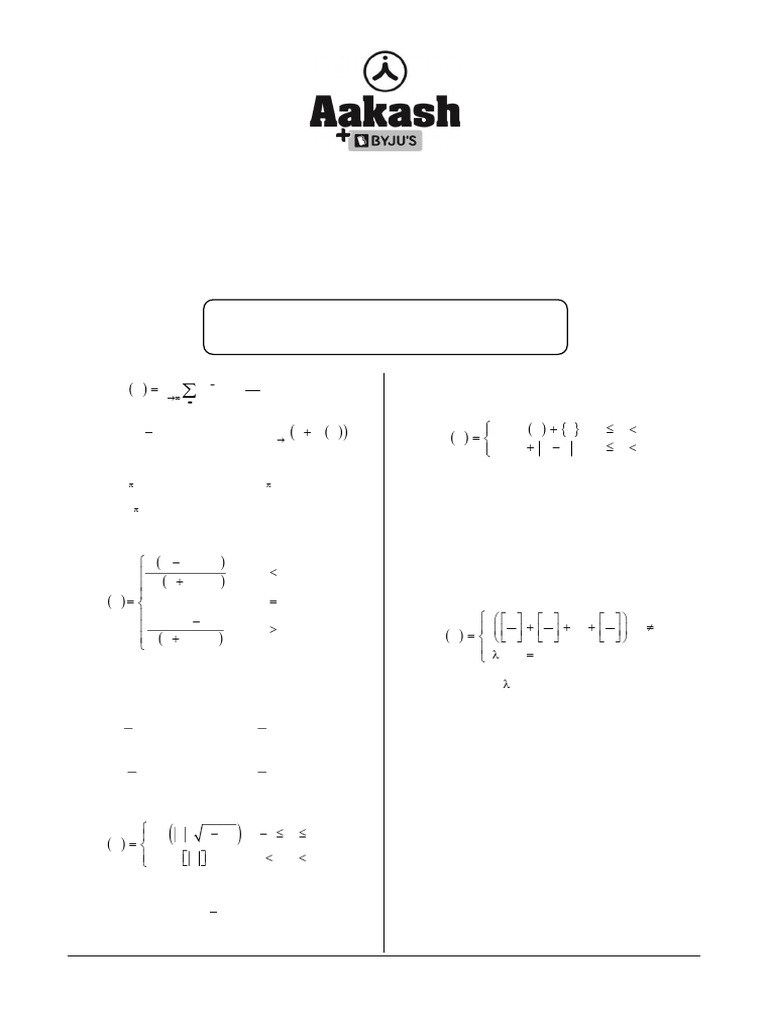 Skull Crusher_03_Class XII_JEE (Adv)_Mathematics | PDF | Function ...