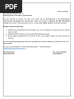 Circular Letter With Tear-Off Slip | PDF