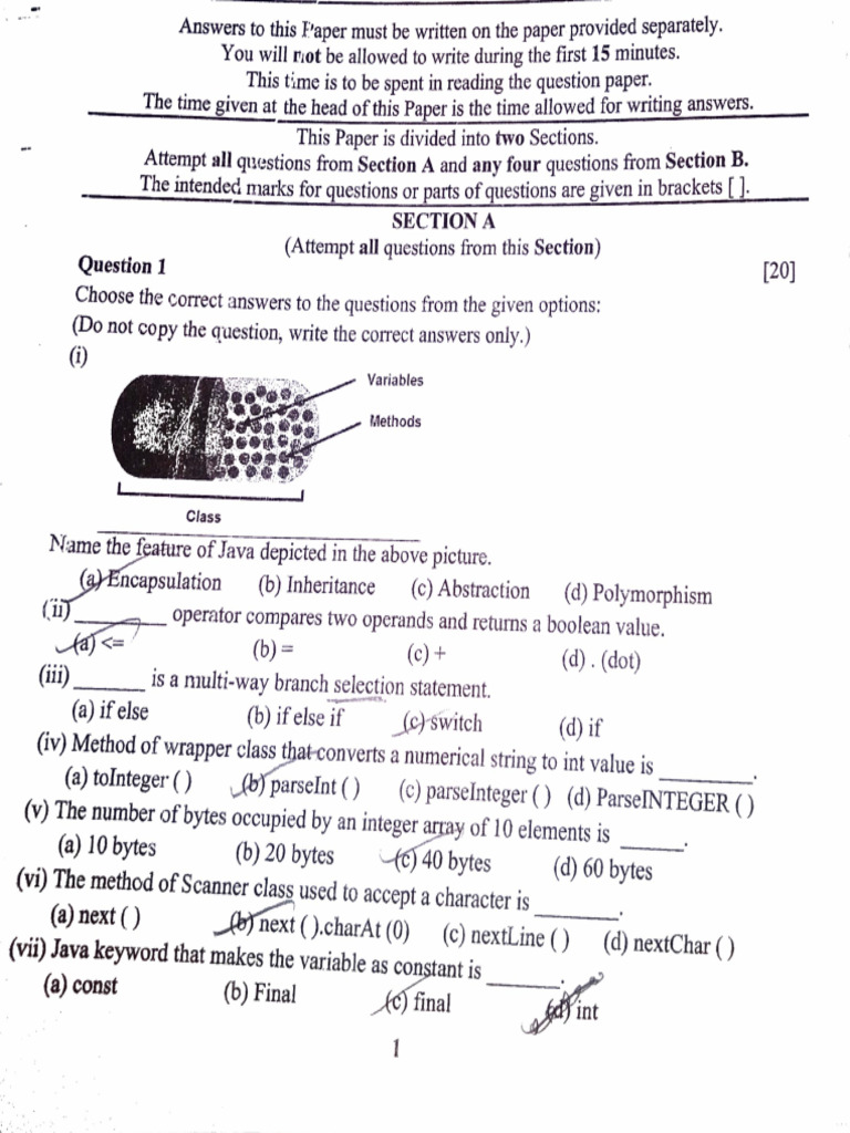 computer practice test paper with answers ~ srinika | PDF