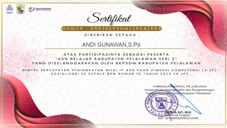Andi Gunawan, S.PD 4 JP | PDF