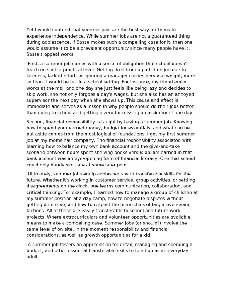 P. 344 Writing Prompt Response (Activity 3.6) Ben Sasse | PDF