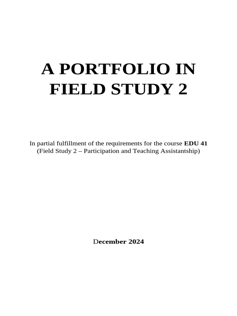 Final Cover Page Fs1 Fs2 | PDF