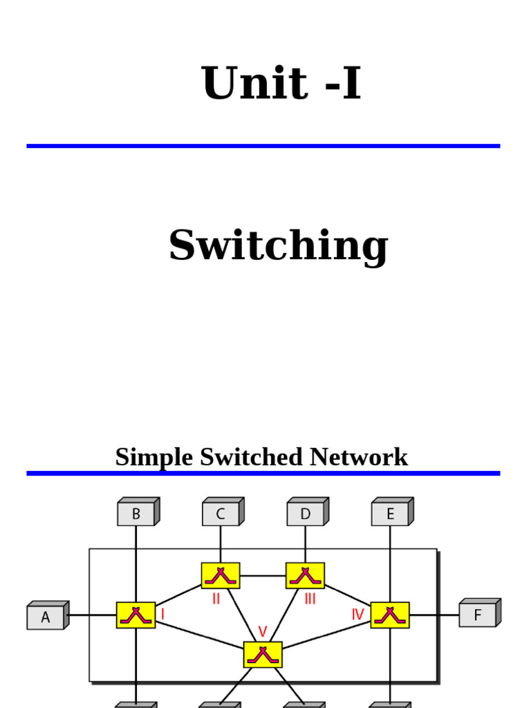 4-Introduction To Switching Circuit Switched Networks-18-12-2024 | PDF | Computer Network | Routing
