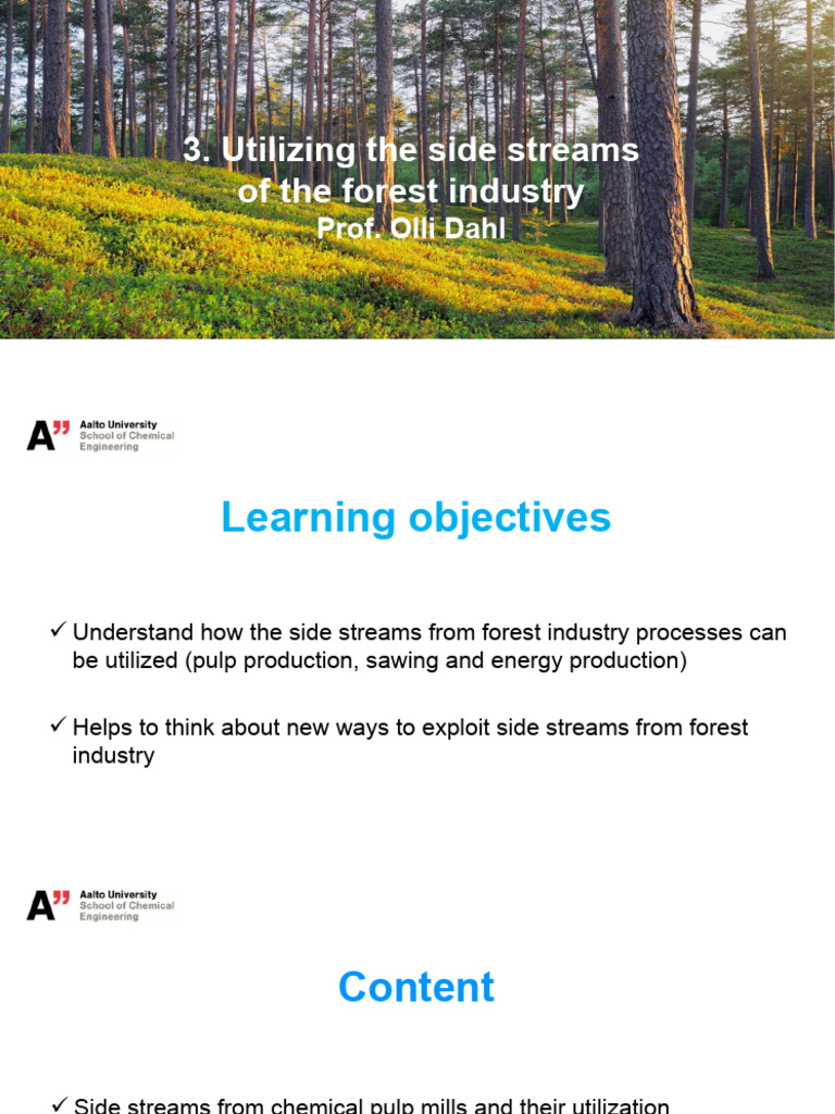 Lesson 3 Forests Mooc Course | PDF | Pulp (Paper) | Wood