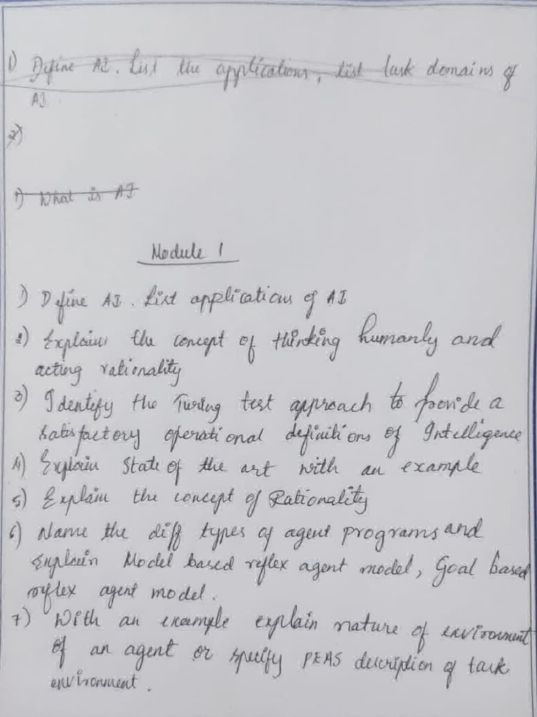 Aiml Imp Module 1 | PDF