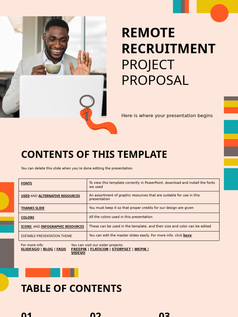 Remote Recruitment Project Proposal by Slidesgo | PDF | Expense ...