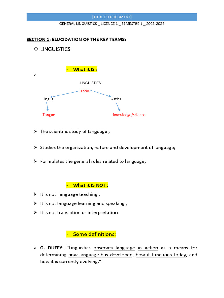 Introduction to General Linguistics | PDF | Linguistics | Learning