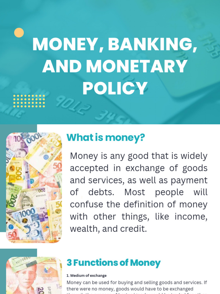 Money Banking and Monetary Policy | PDF