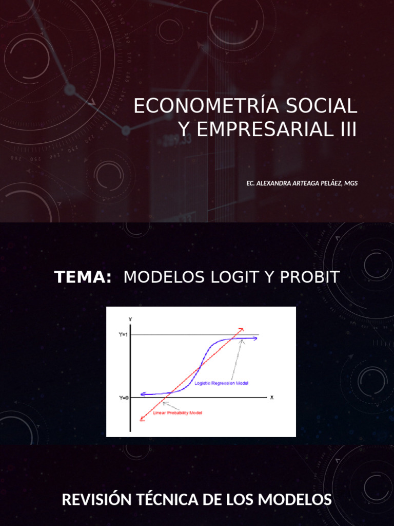 Modelo LOGIT. | PDF | Regresión logística | Matemáticas Aplicadas