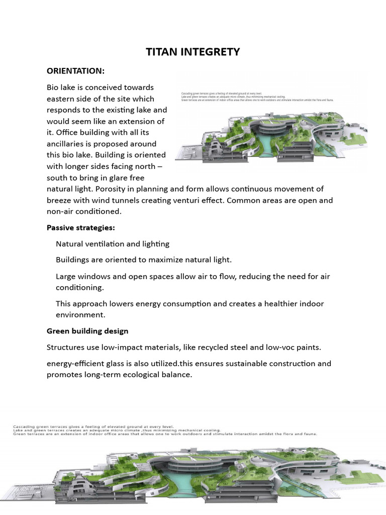 Titan Integrity: Sustainable Design Overview | PDF | Sustainable ...