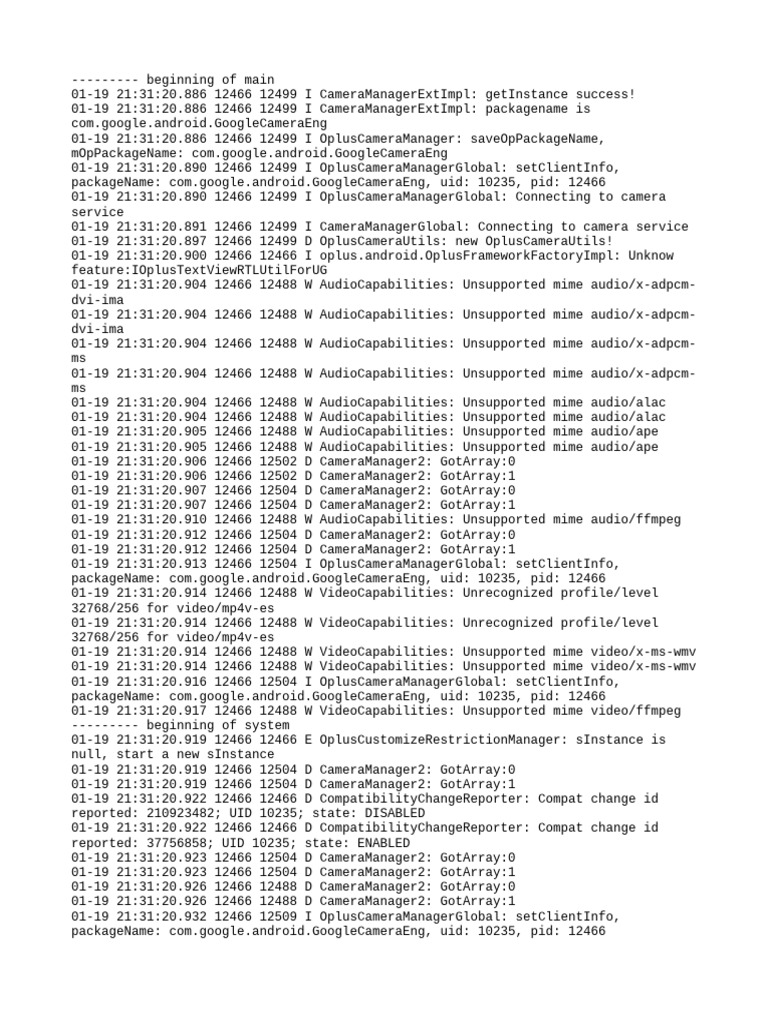 Log Cat 1737302480834 | PDF | Computing | Software
