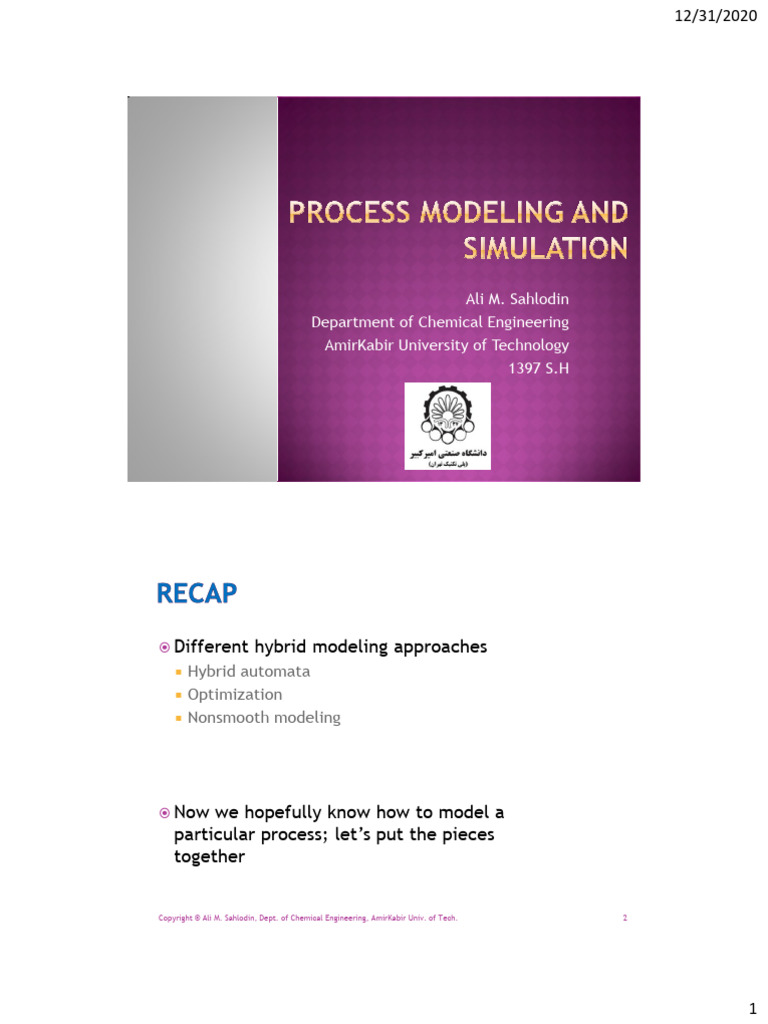 Modeling_Simulation_Lecture18 | PDF | Computer Science | Applied Mathematics