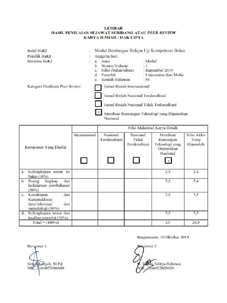 Peer Reviewer Modul | PDF