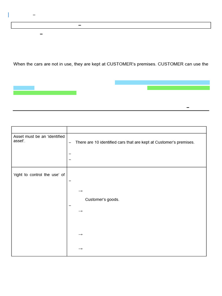 IFRS 16 Lease Identification Solutions | PDF | Lease | Debits And Credits