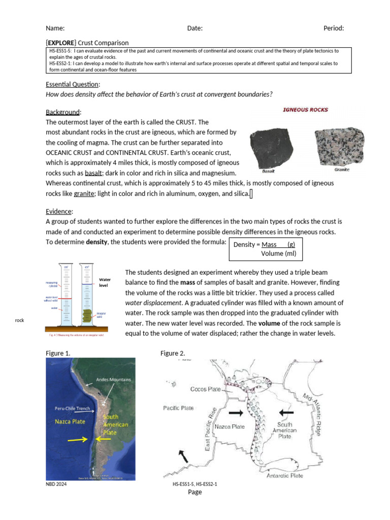 Crust Comparison | PDF | Crust (Geology) | Rock (Geology)