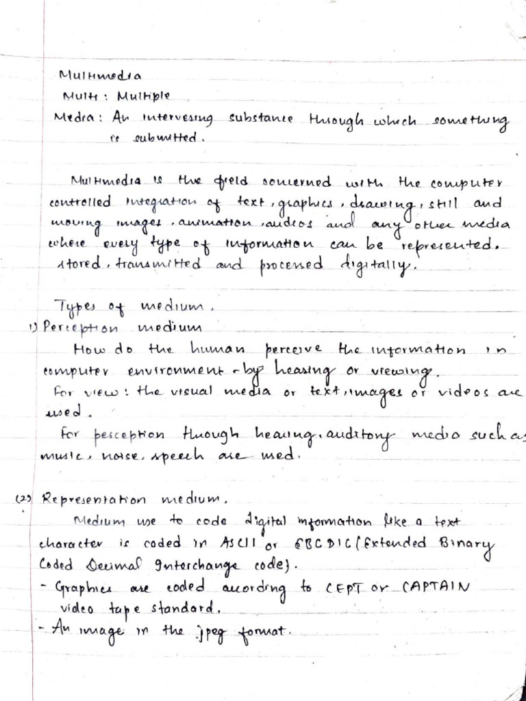 multimedia-notes-best | PDF