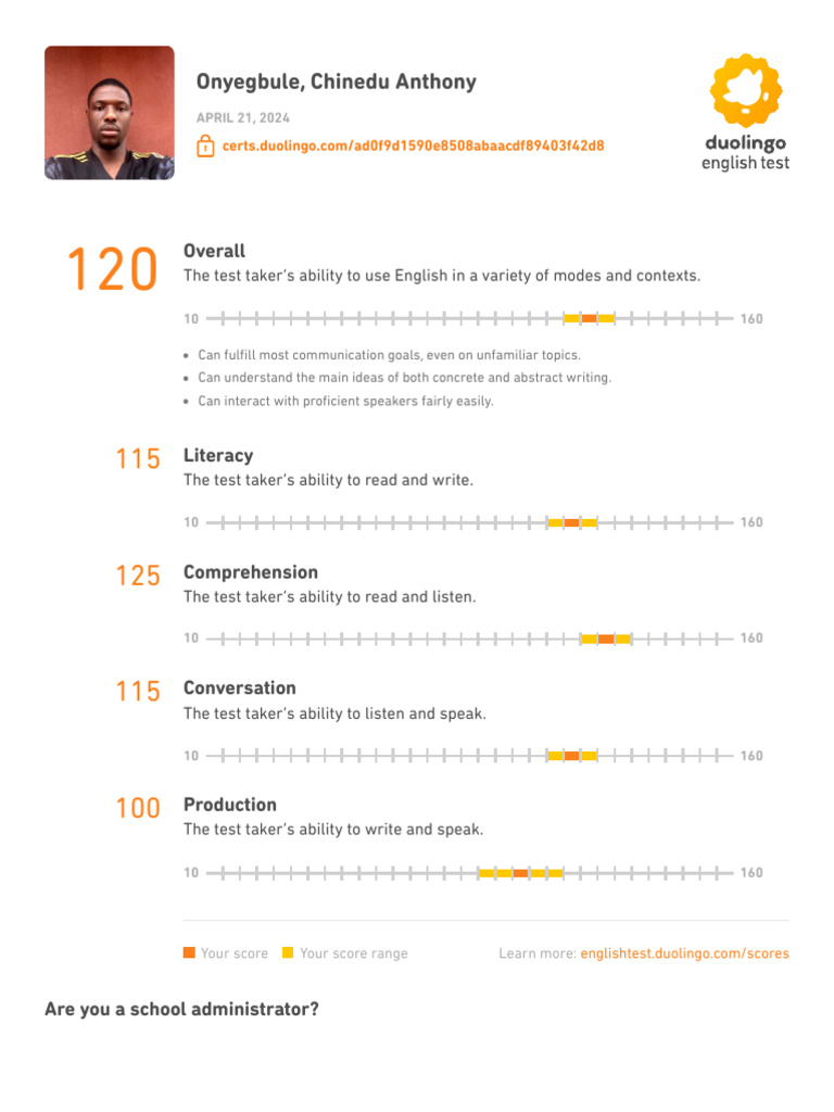 Duolingo English Test | PDF