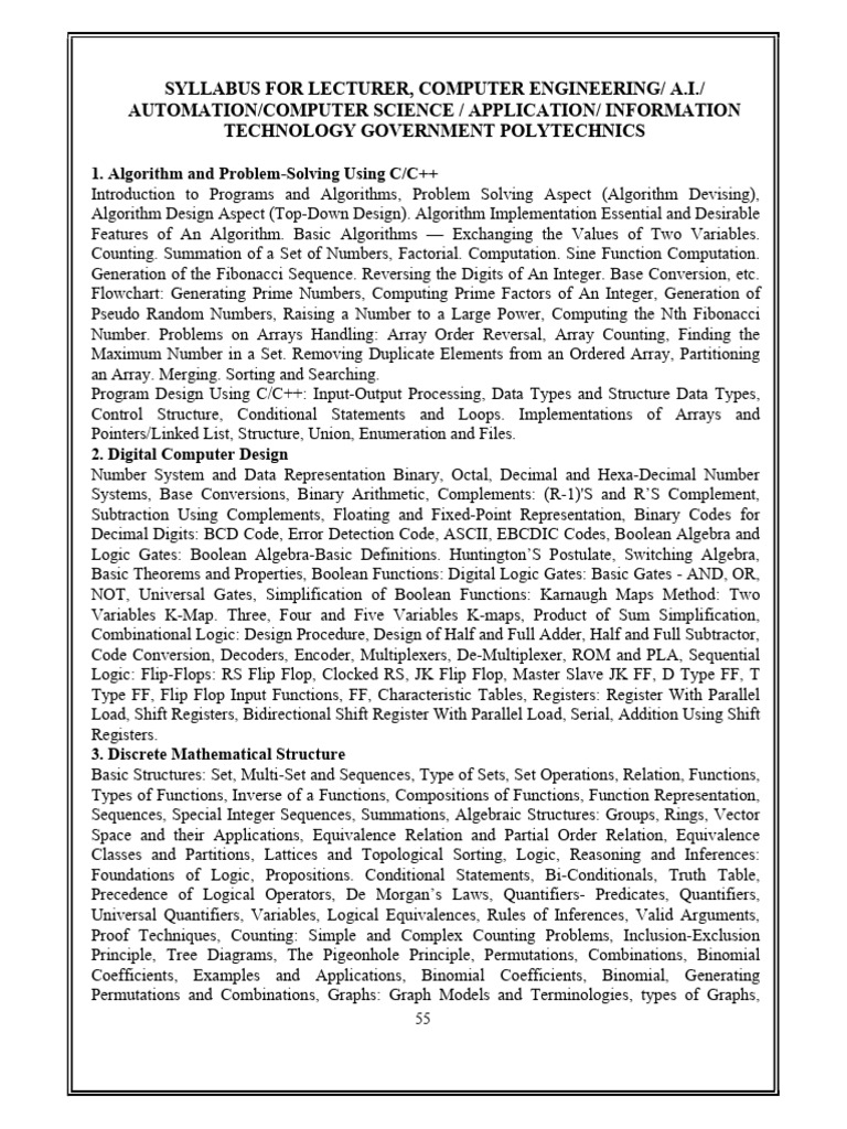 Ukpsc Polytechnic Teacher-18 | PDF | Boolean Algebra | Teaching Mathematics