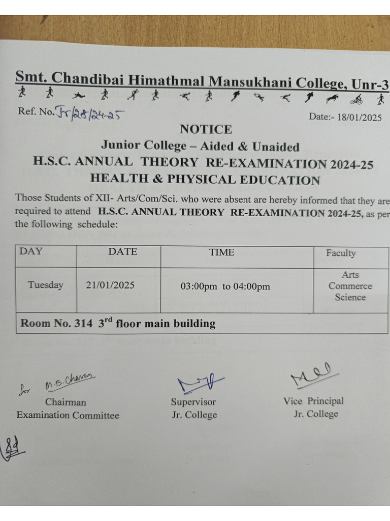 HSC-PE Regular Theory Re-Exam | PDF