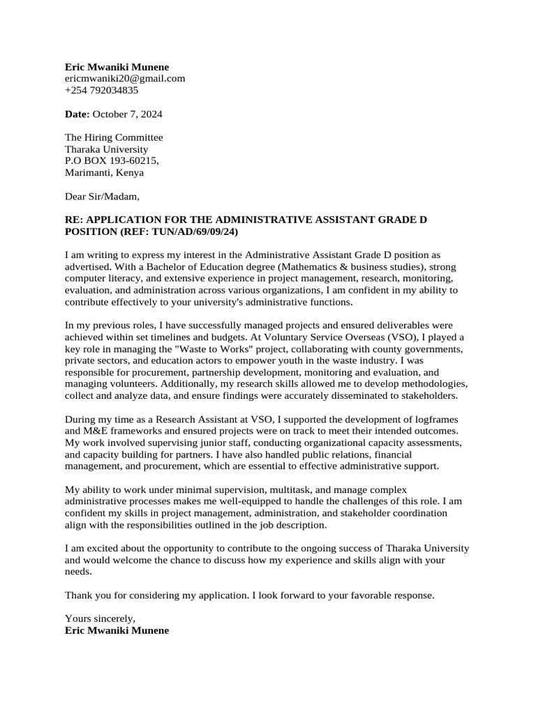 Eric Mwaniki Munene - Tharaka - Cover | PDF