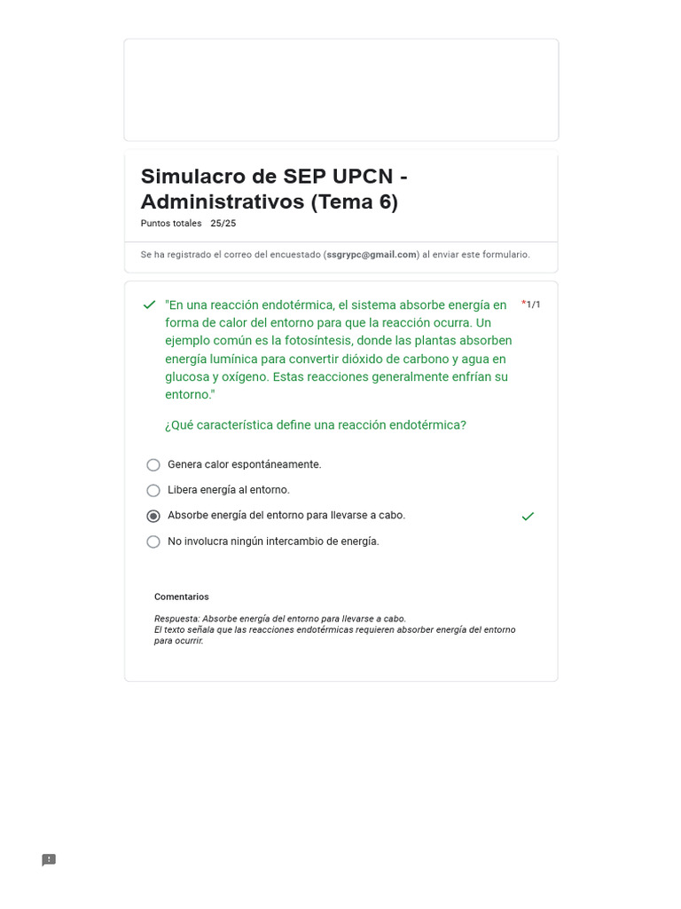 Simulacro de SEP UPCN - Administrativos (Tema 6) | PDF | Nitrógeno | Enlace químico