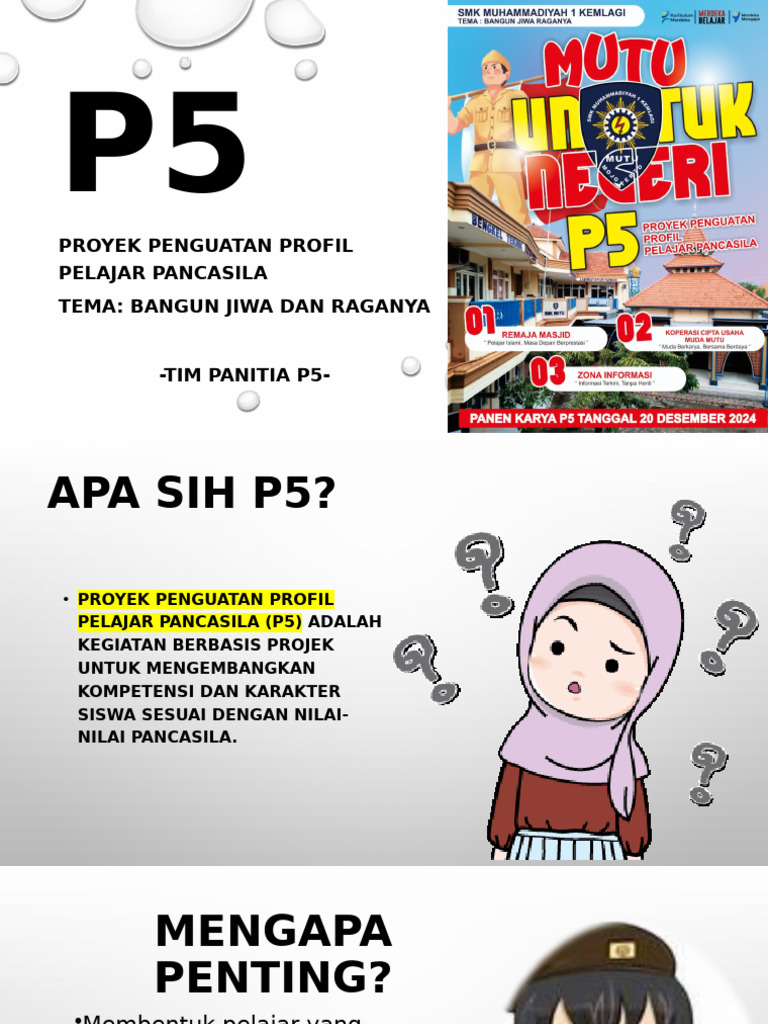 Penjelasan P5 - Bangun Jiwa Dan Raga | PDF