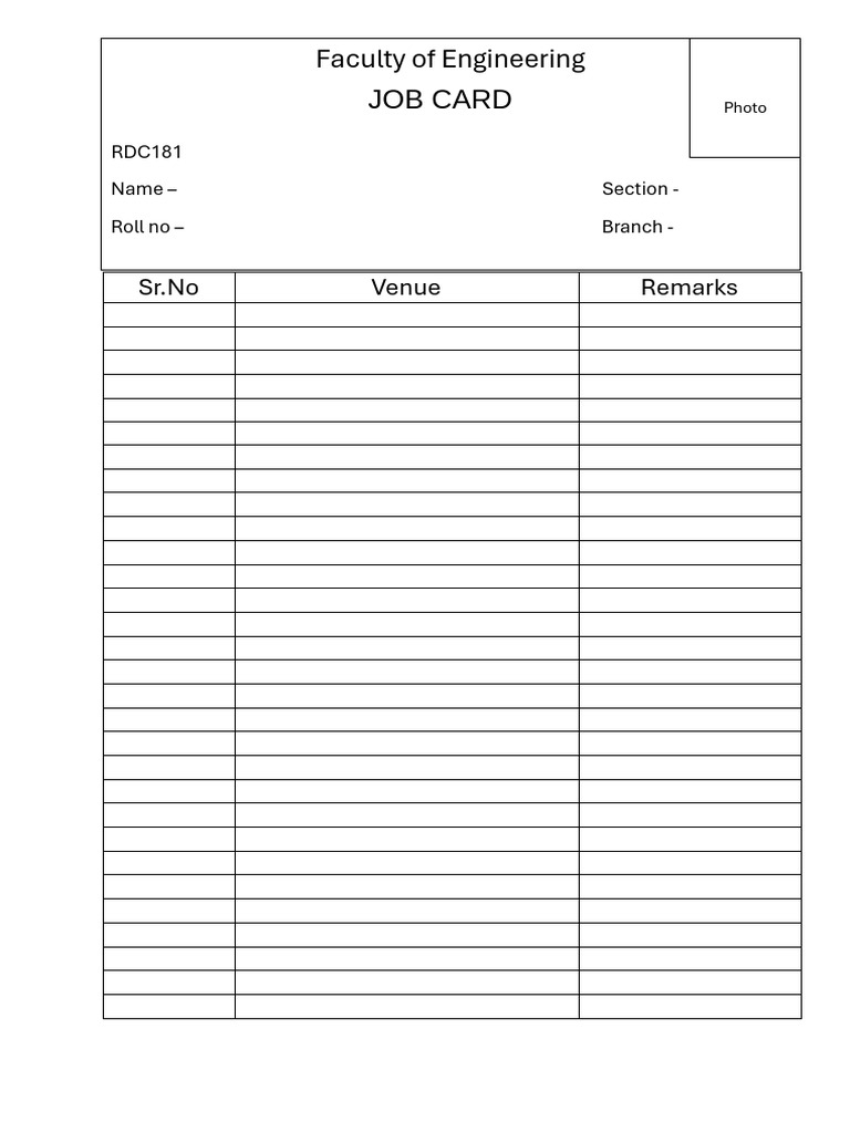 Agricultural Operations Job Card | PDF