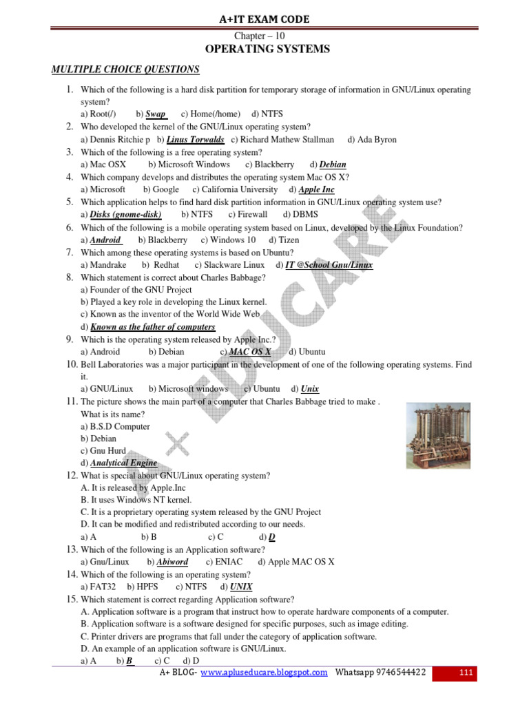 Open Source Operating Systems Quiz | PDF | Linux | Operating System