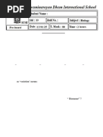 Released EOC For CER | PDF | Dominance (Genetics) | Messenger Rna